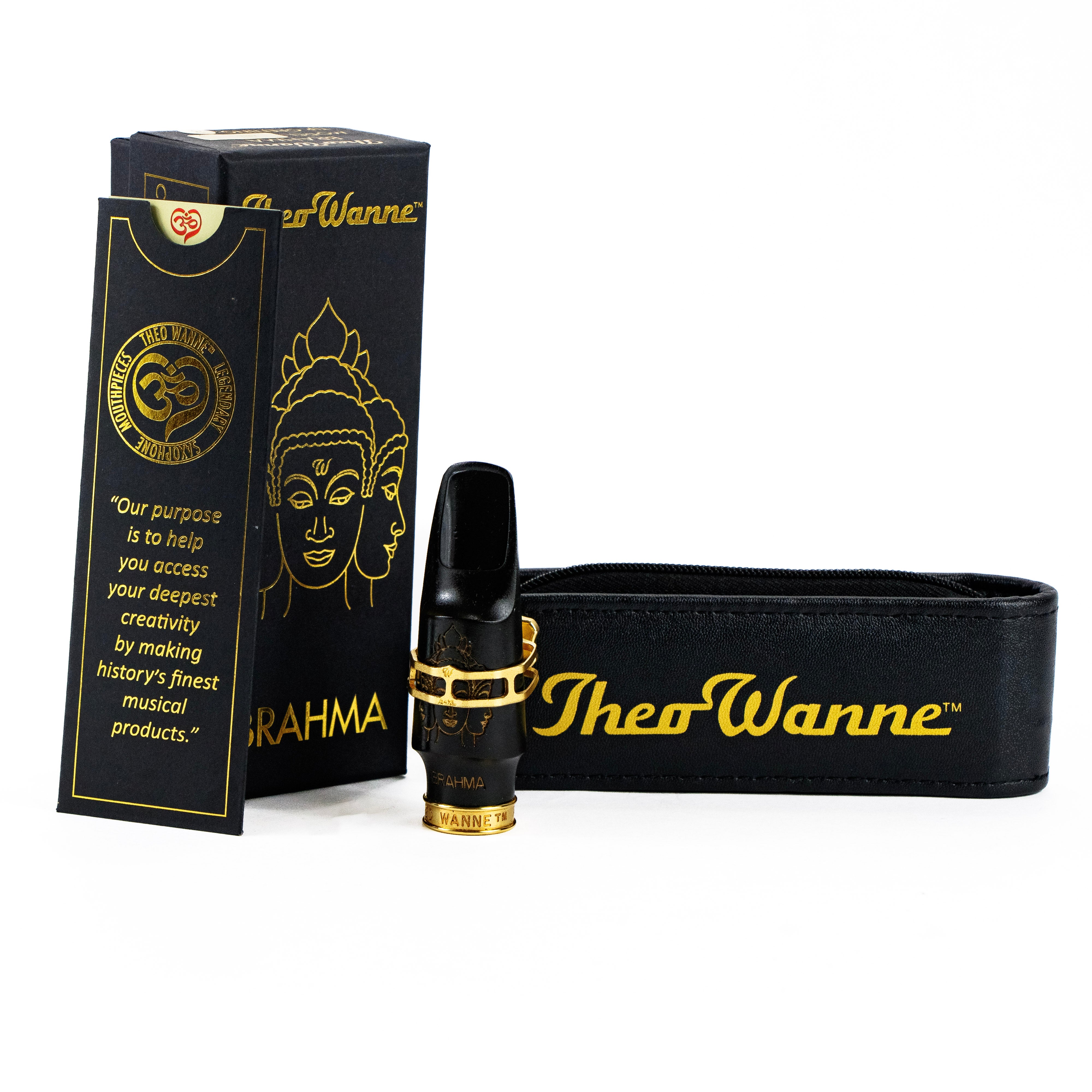 Theo Wanne BRAHMA Alto Saxophone Mouthpiece – Hard Rubber (Size 8 ...