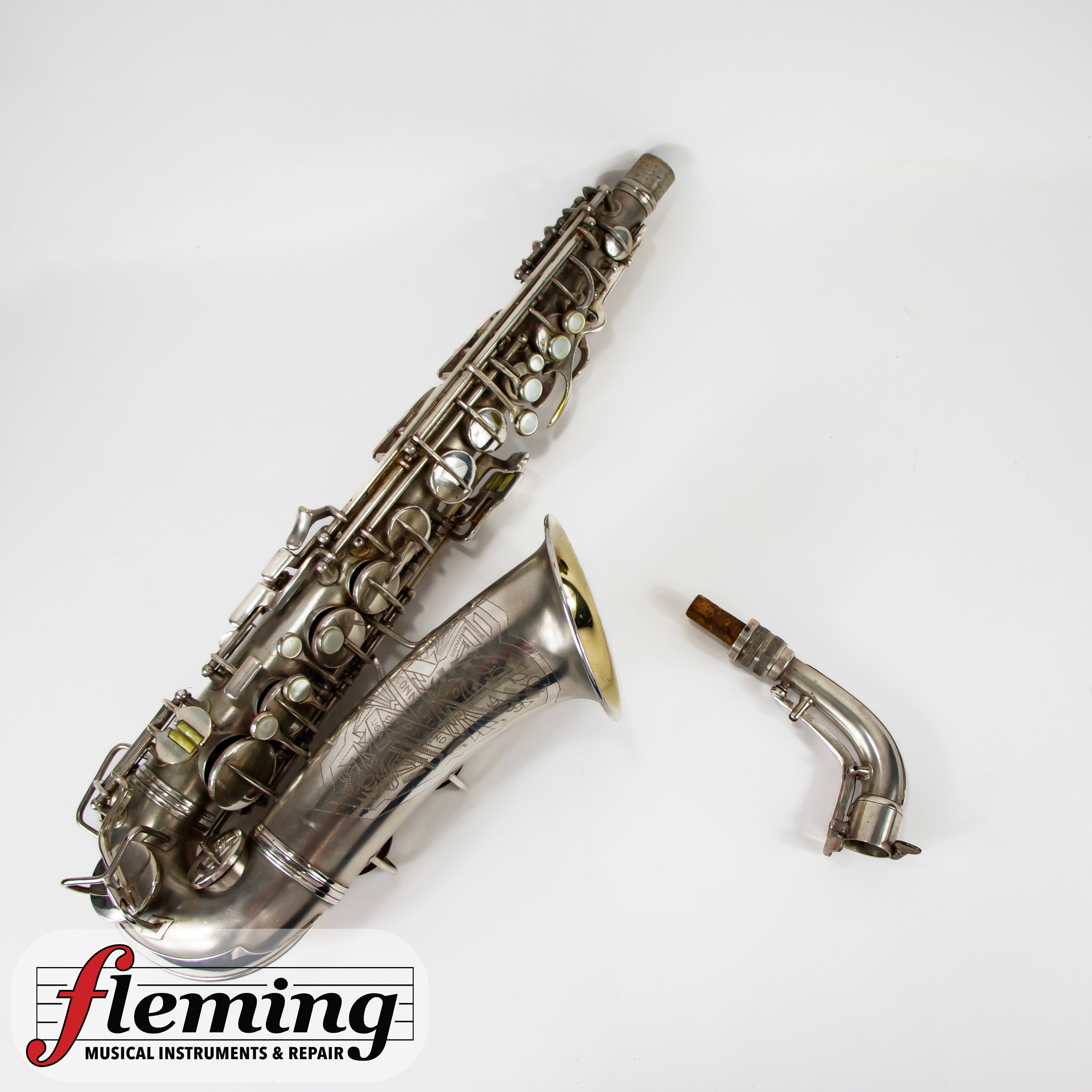 Conn New Wonder Transitional Alto Saxophone - Silver Plate, Gold Wash ...