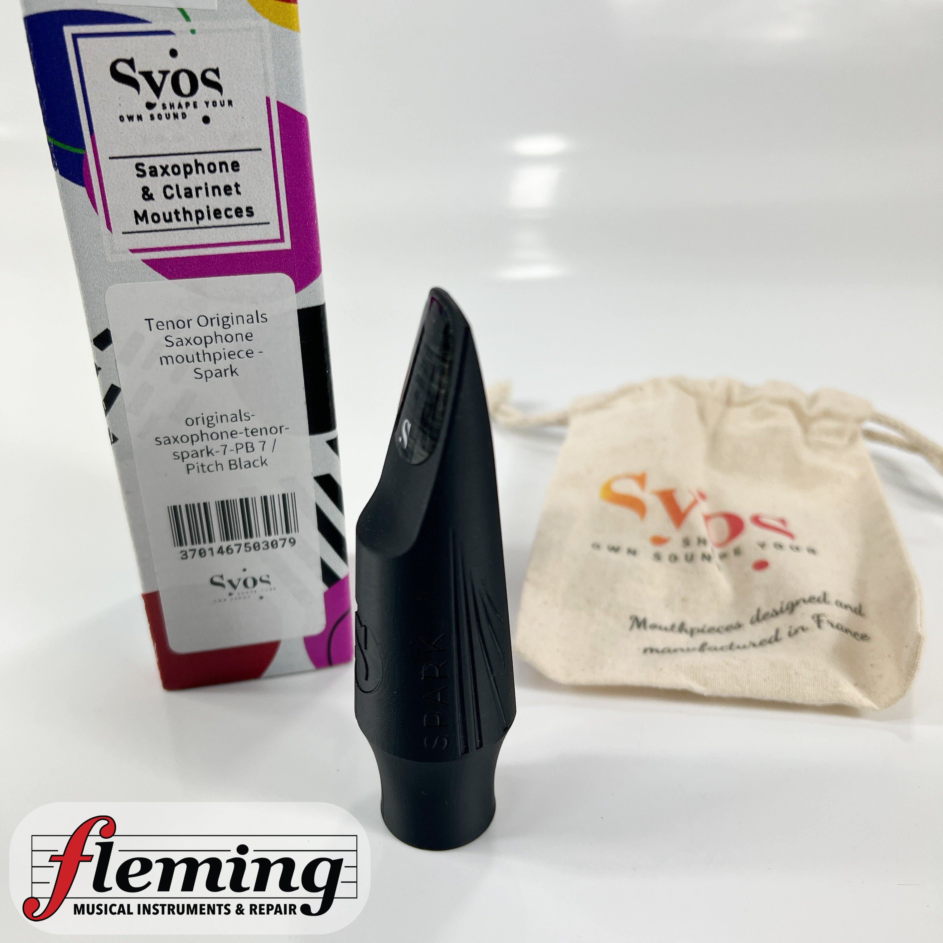 SYOS Spark Tenor Mouthpiece 7 in Black | Fleming Musical Instruments ...